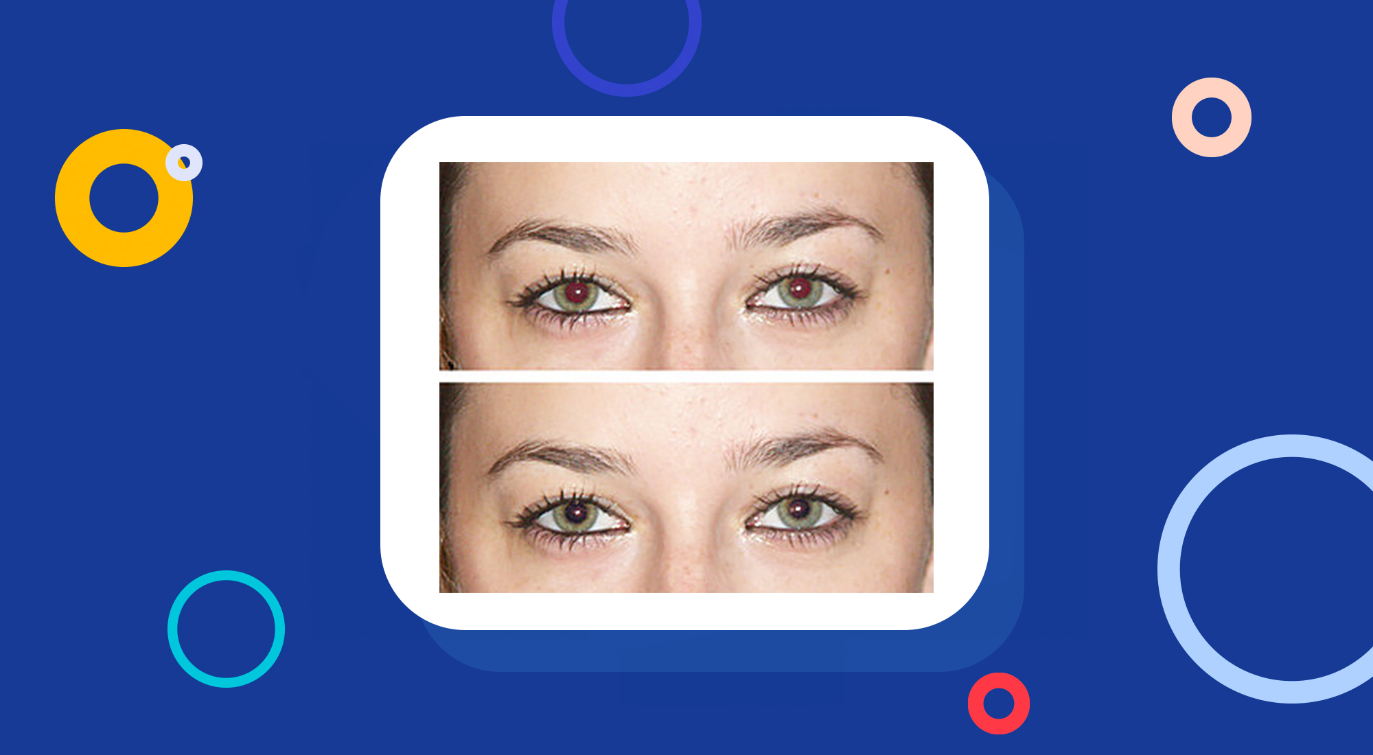 Automatic and accurate red eye removal with Cloudinary