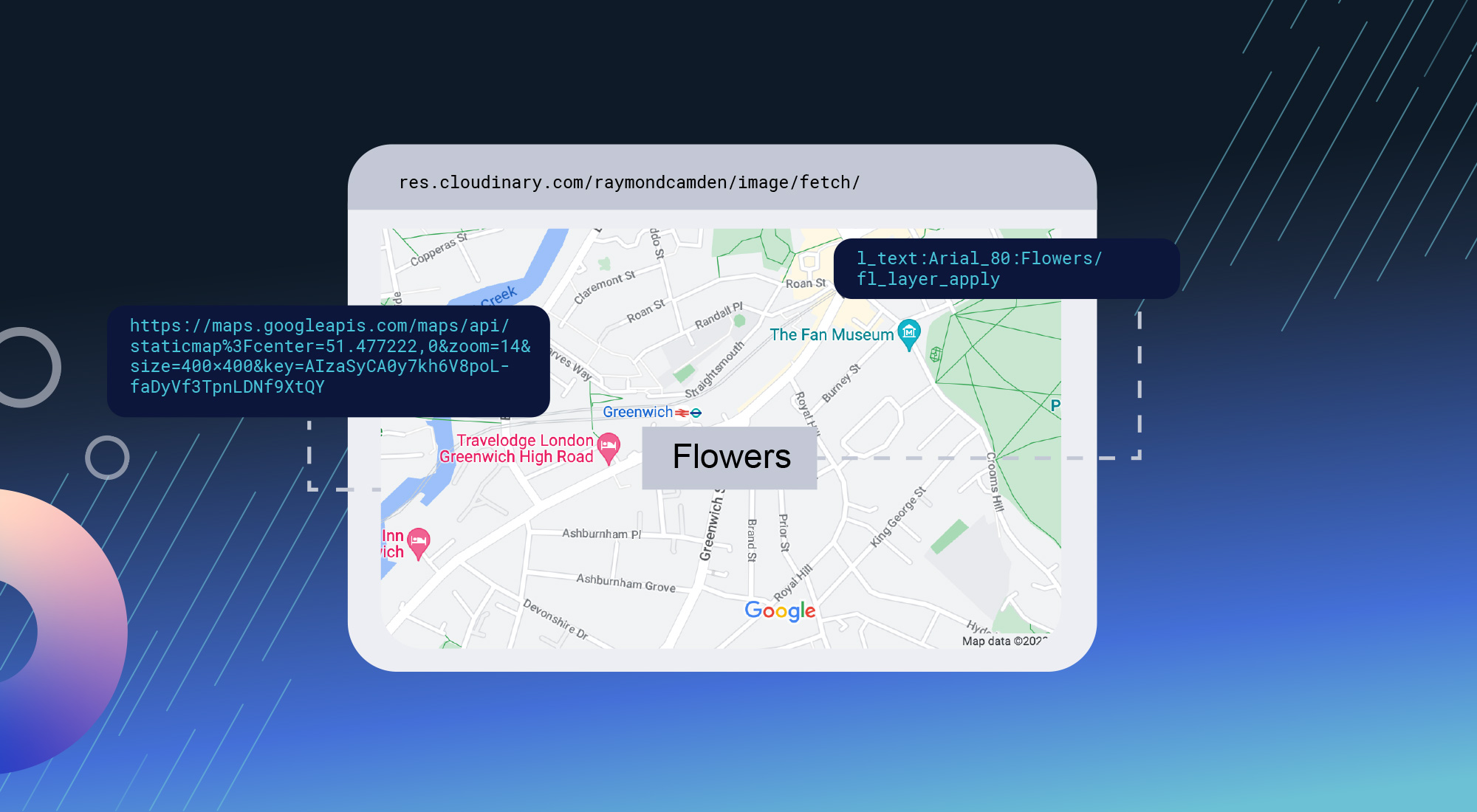 Mashing Up Google Static Maps with Cloudinary