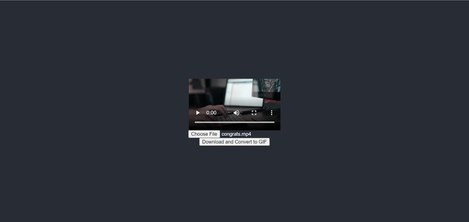 Video to GIF Converter with React