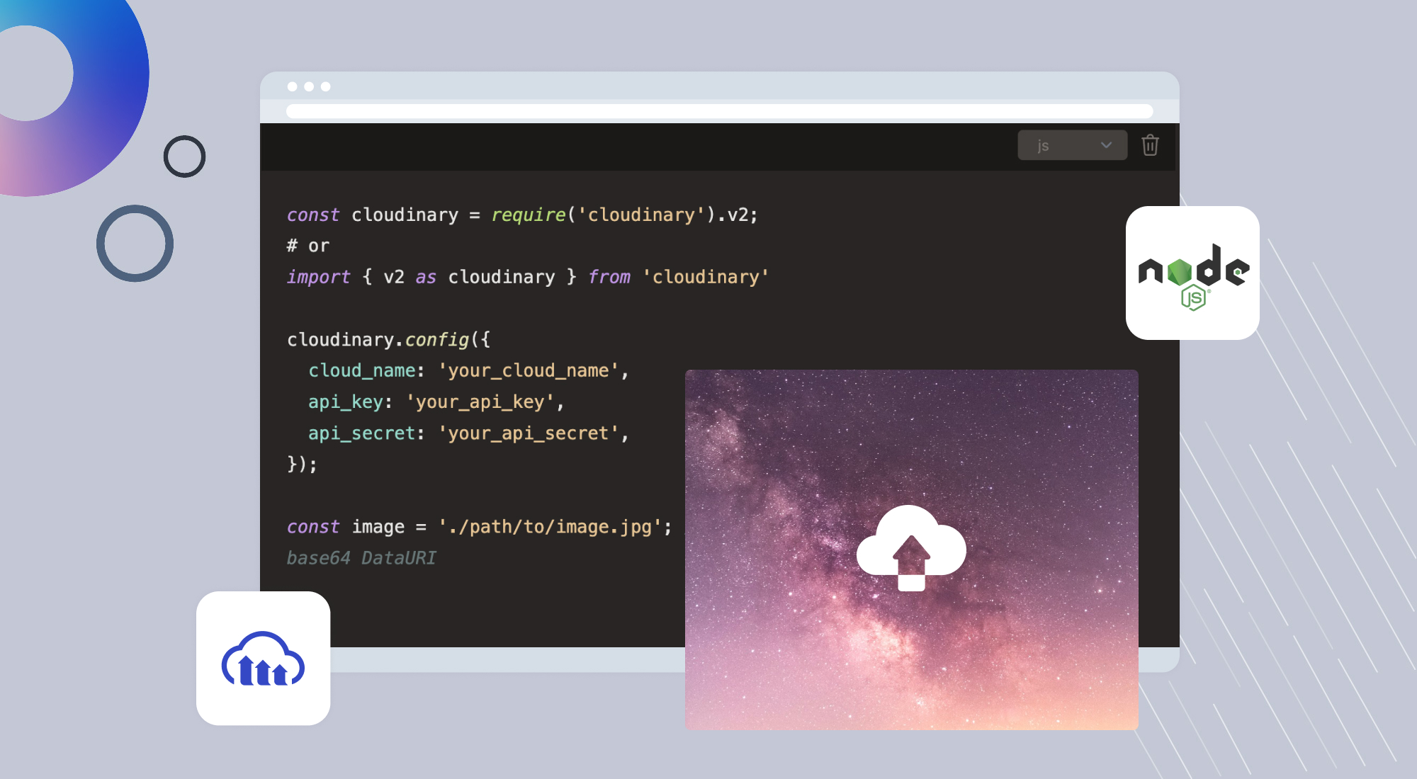 Uploading Images in Node.js With the Cloudinary Node SDK Uploading Images in Node.js With the Cloudinary Node SDK