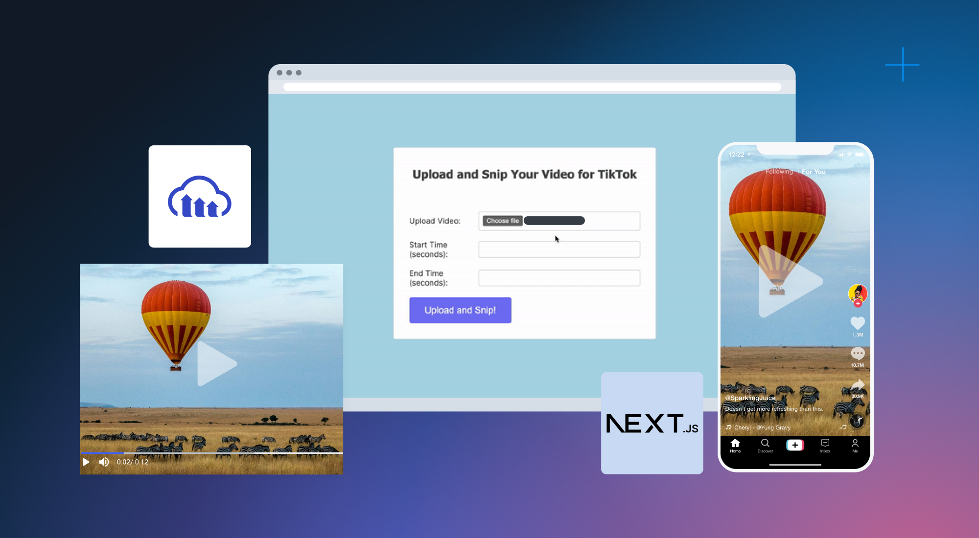 Create a Video Snipper for TikTok in Next.js App Router