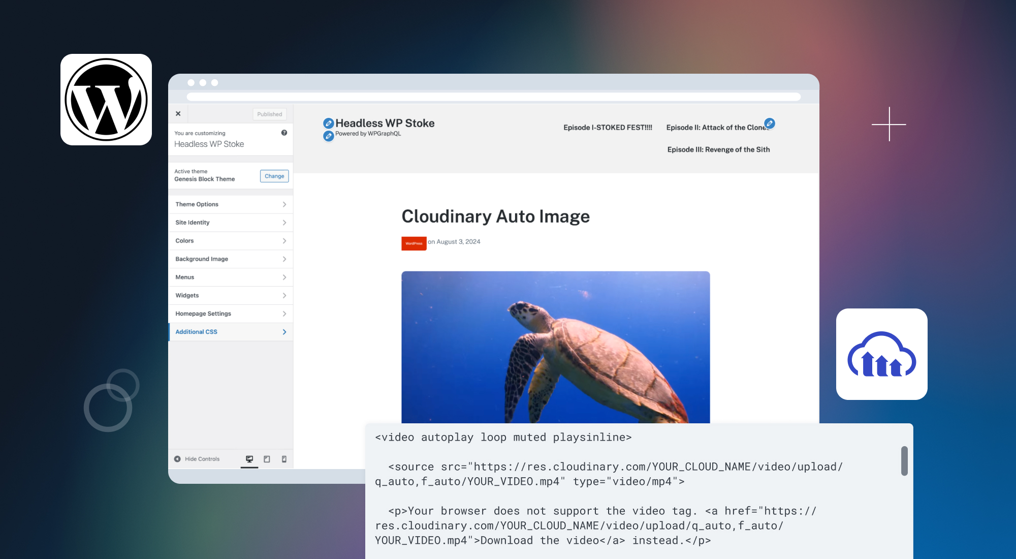 Cloudinary and WordPress: Optimize Video With Autoplay