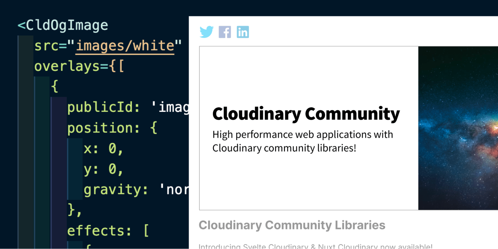 Cloudinary Launches Nuxt & Svelte Integrations for Image Management