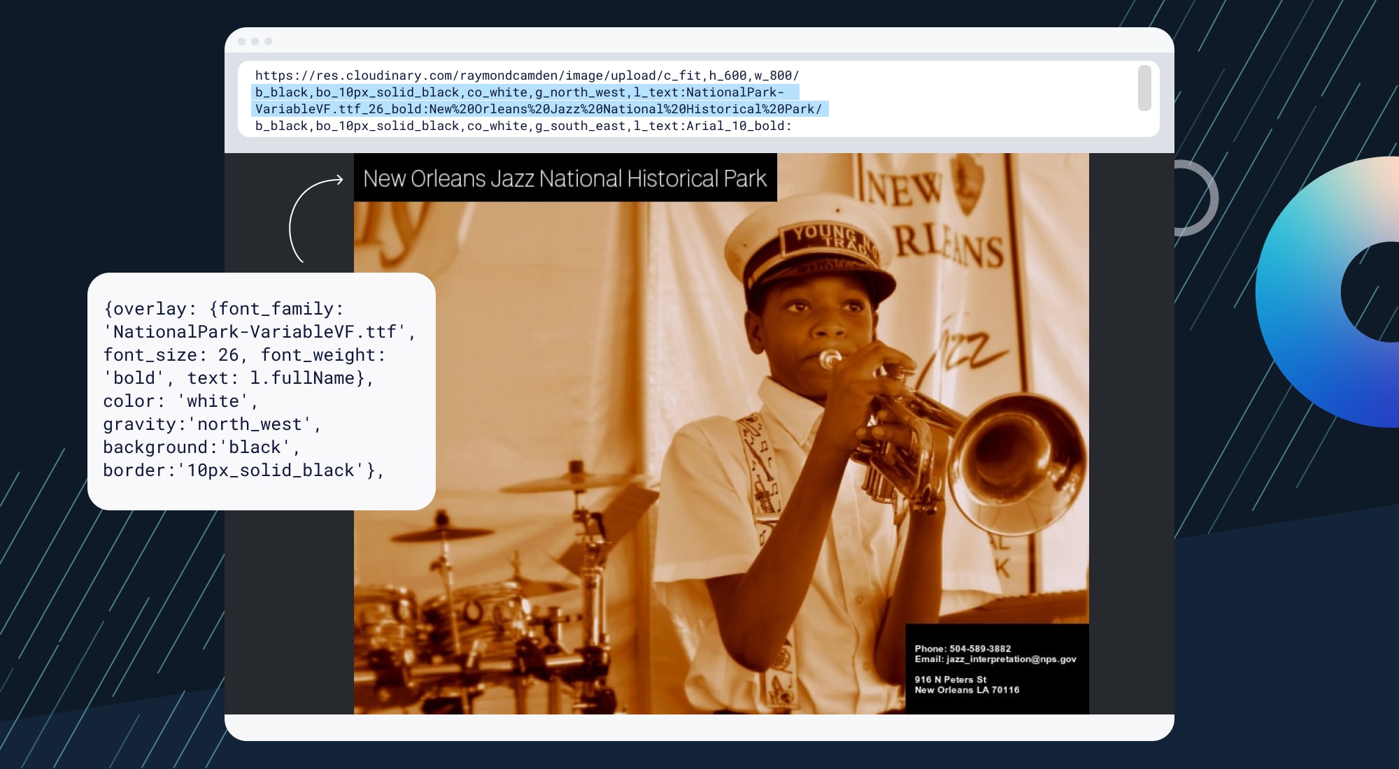 Building Infographics With Cloudinary and the National Park Service API