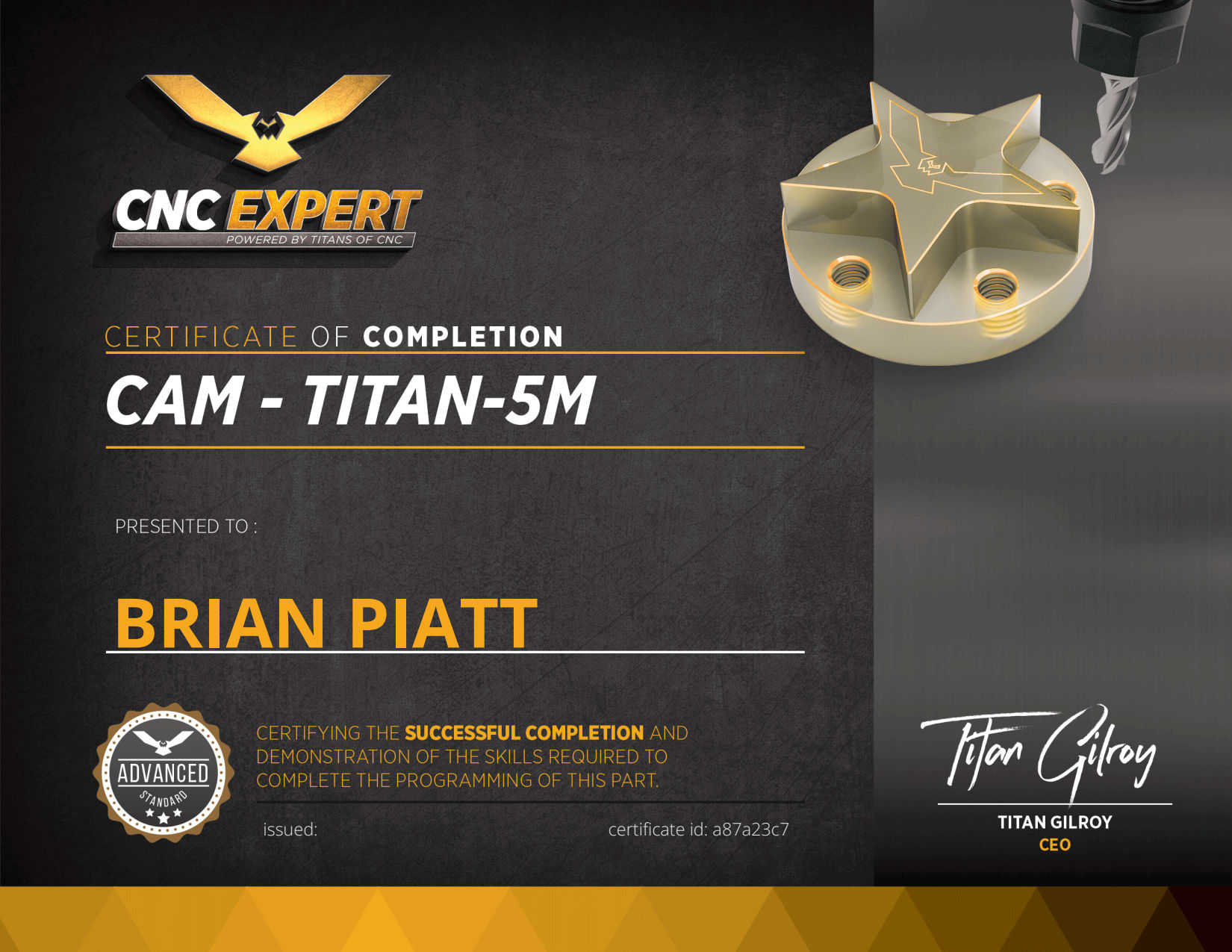 Brian Piatt on CNC Expert - Powered by TITANS of CNC