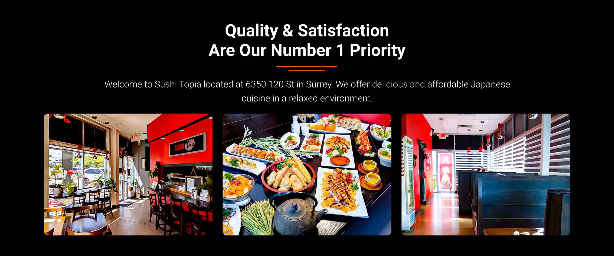 Sushi Topia | Japanese Restaurant in Surrey | Order Online