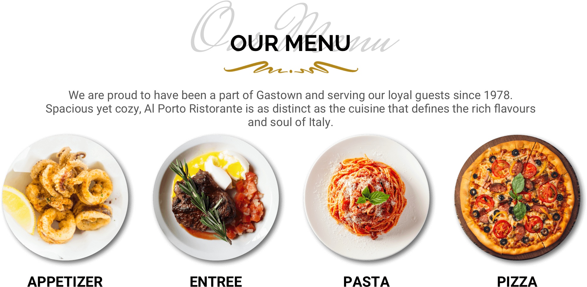 Al Porto Ristorante | Authentic Italian Food | Vancouver Gastown ...