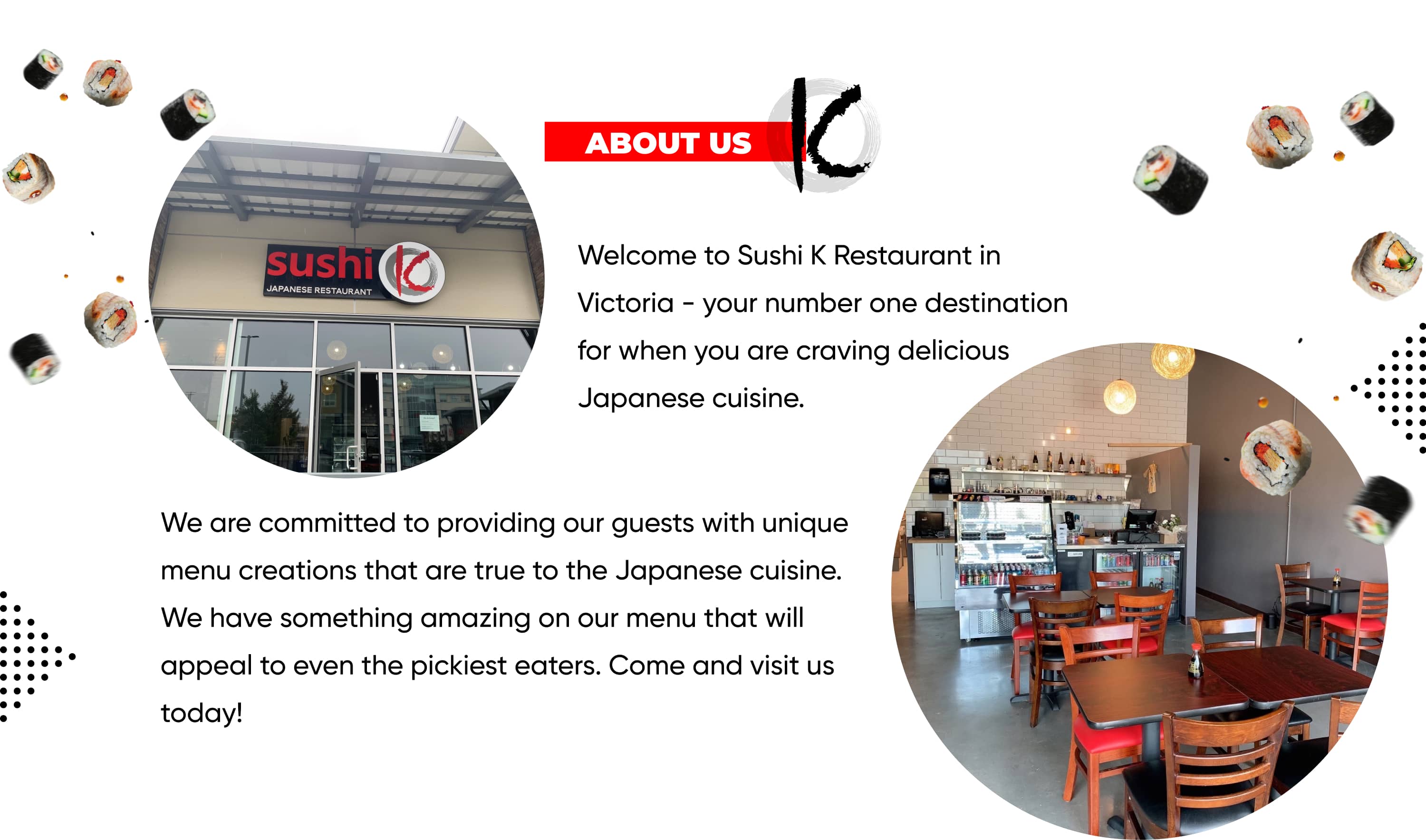Sushi K | Japanese Restaurant in Victoria | Order Online
