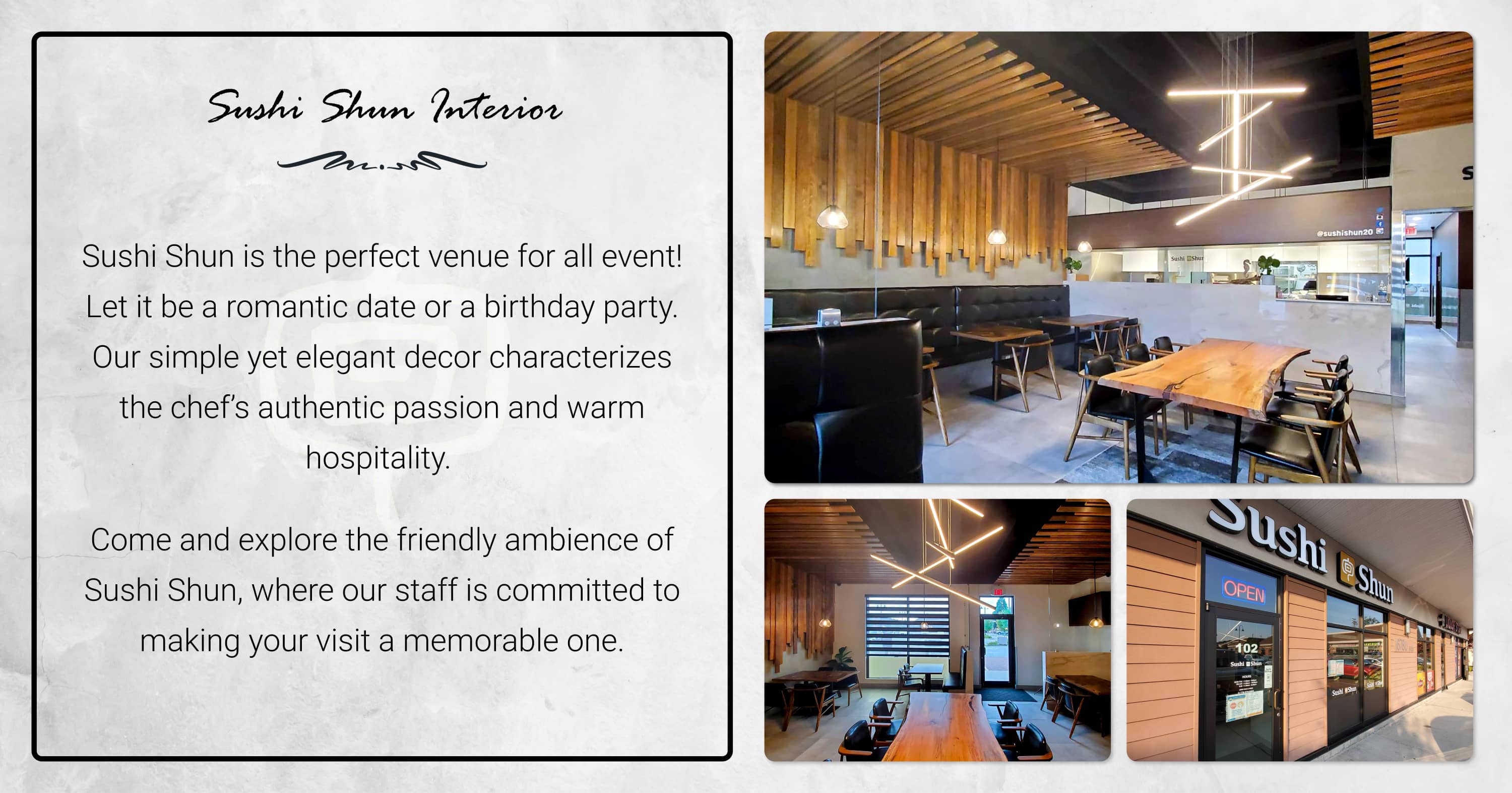 Sushi Shun | Japanese Restaurant in Surrey Order Online