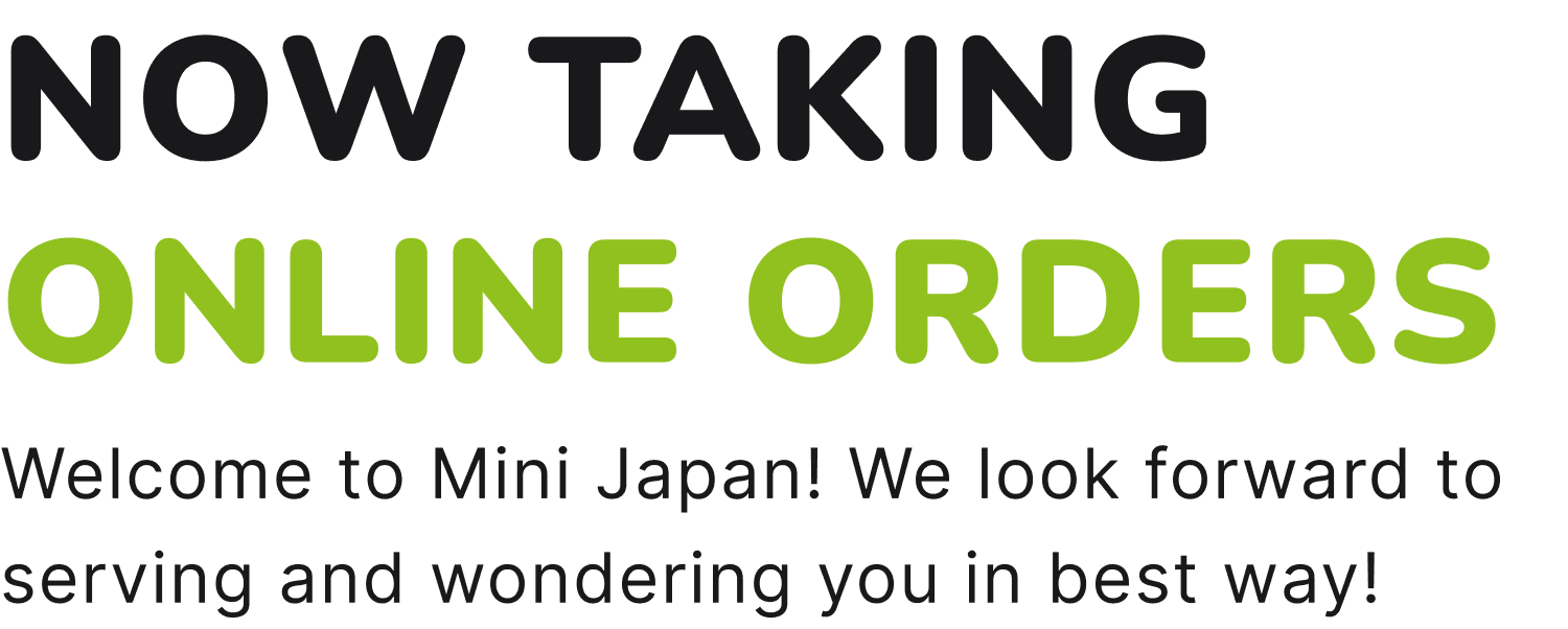 Mini Japan | Japanese Restaurant in Quesnel BC | Order Online