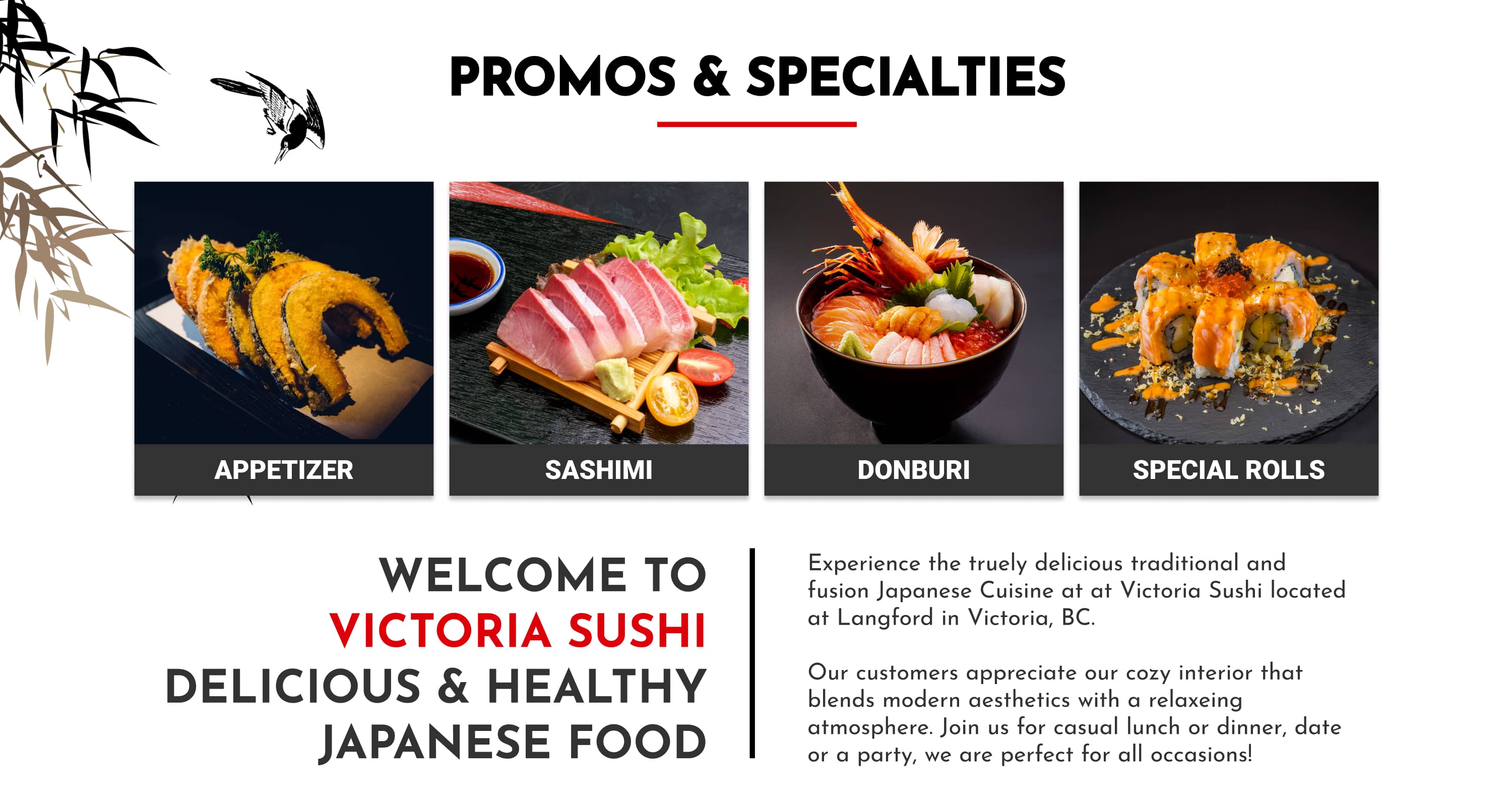 Victoria Sushi | Japanese Restaurant | Langford | Victoria BC | Order ...