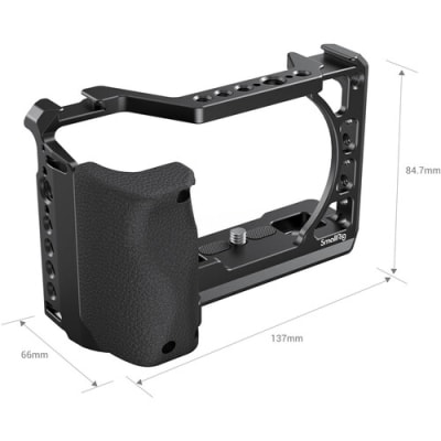 SMALLRIG 3164 CAMERA CAGE WITH SILICONE HANDGRIP FOR SONY A6400/A6300 ...