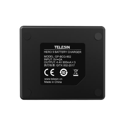 TELESIN 3-CHANNEL TRIPLE BATTERY CHARGER FOR GOPRO HERO 9 GP-BCG-902 Best Price ...