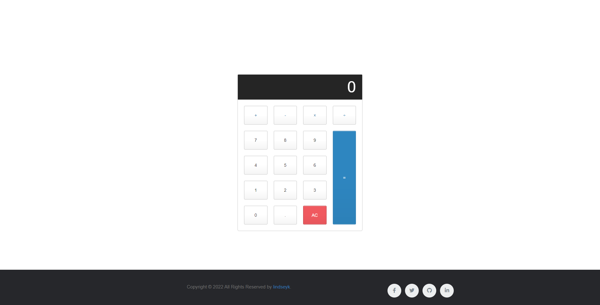 Github Codelikeagirl29 Js Calculator An Operational Calculator Website Using Javascript