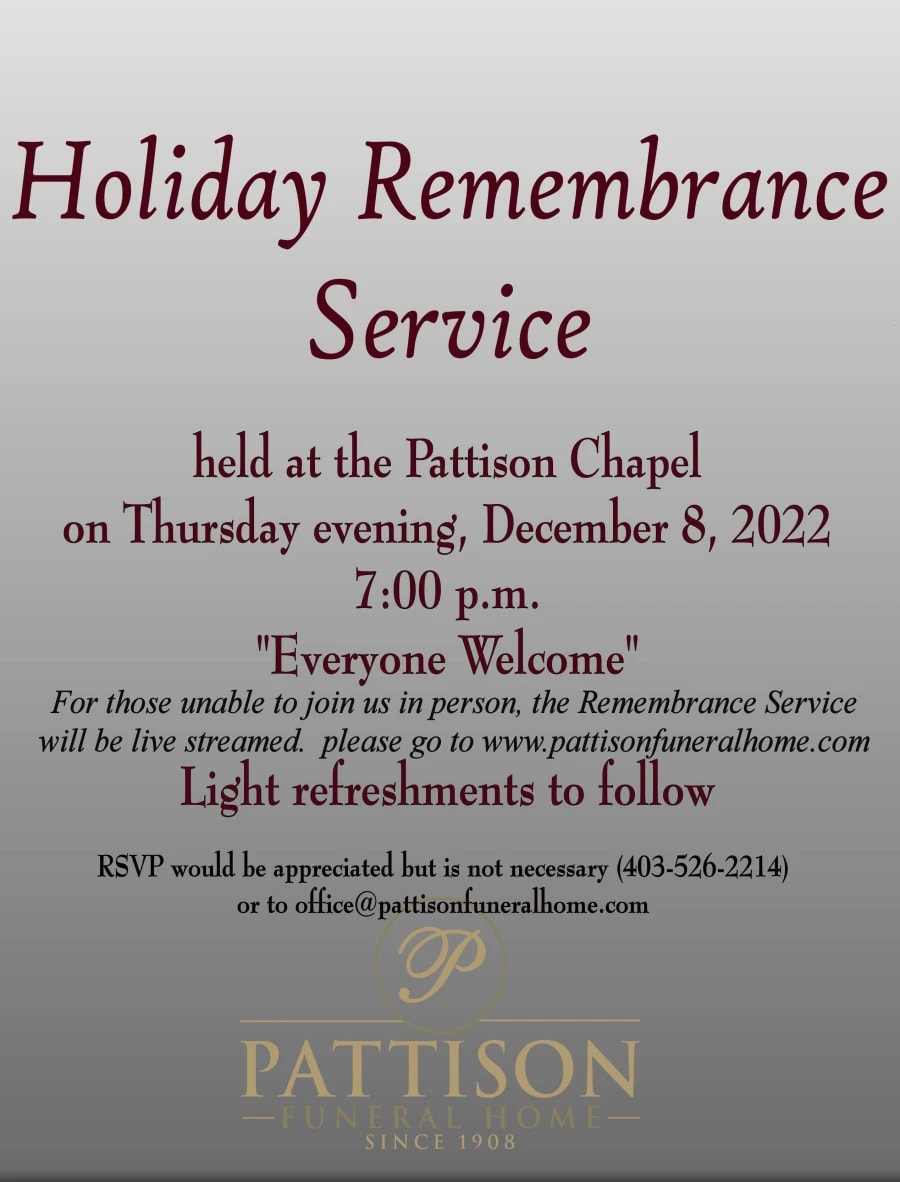 1st Annual Holiday Remembrance Service