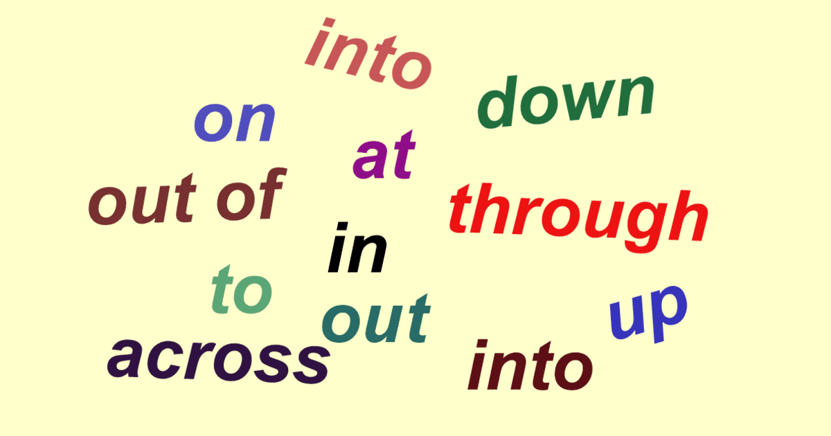 BREAK - adverbial particles