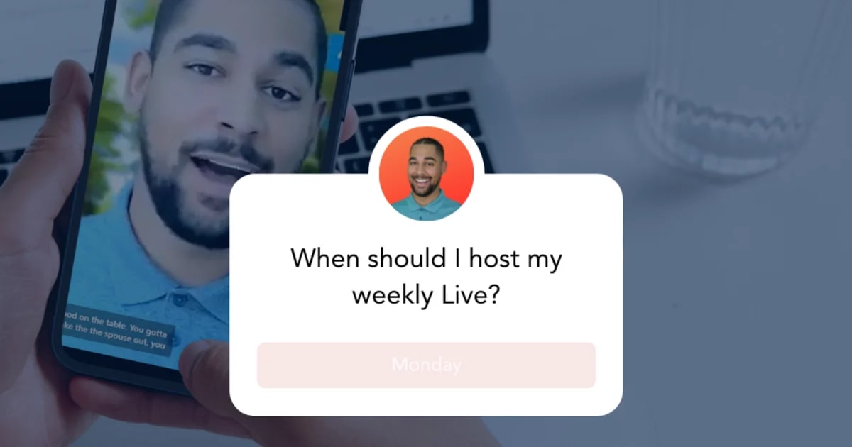 When should I host my LIVE?