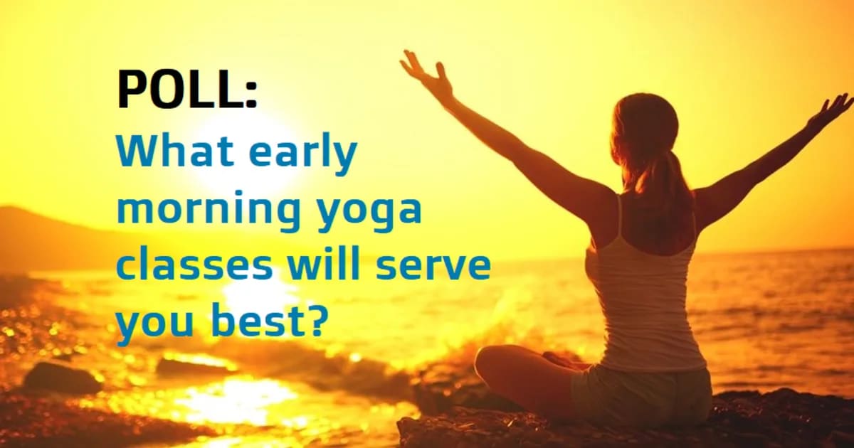 Early Morning Class Schedule Survey