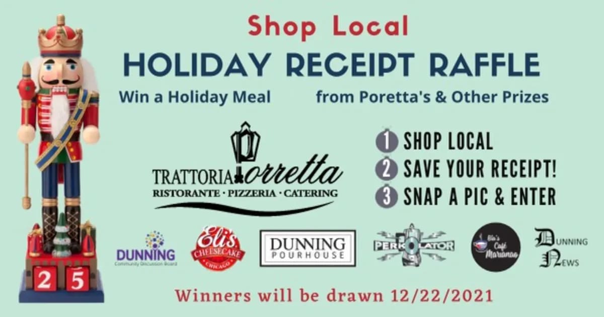 **Support Local** Holiday Receipt Raffle