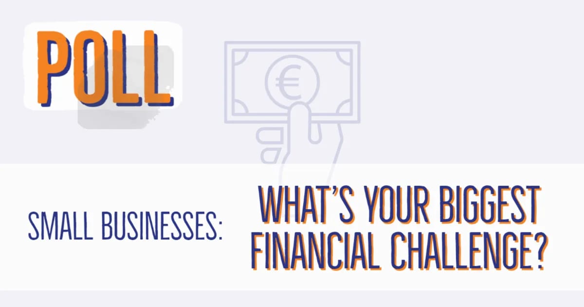 What's the biggest financial challenge face by small businesses?