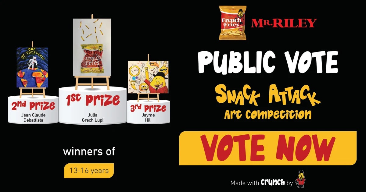 PUBLIC VOTE: Mr. Riley Snack Attack Art Competition 13 - 16 years