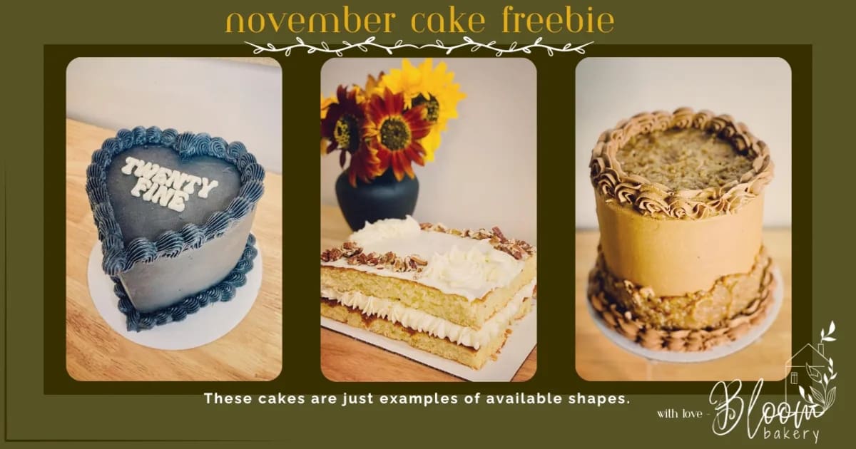 November Cake Giveaway!