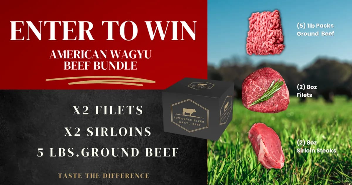 American Wagyu Beef Giveaway - Suwannee River Wagyu