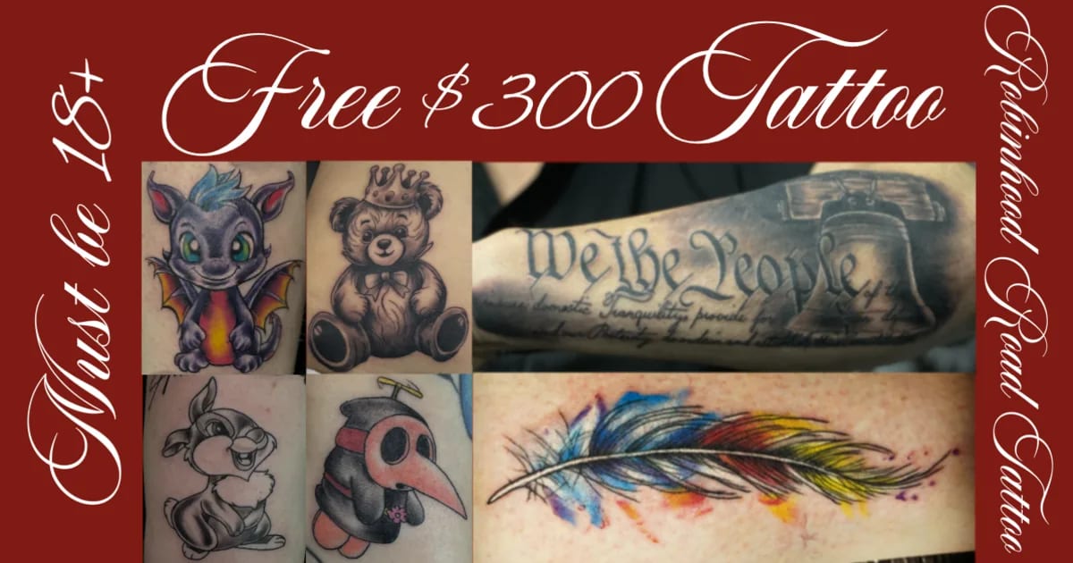 FREE $300 TATTOO GIVEAWAY