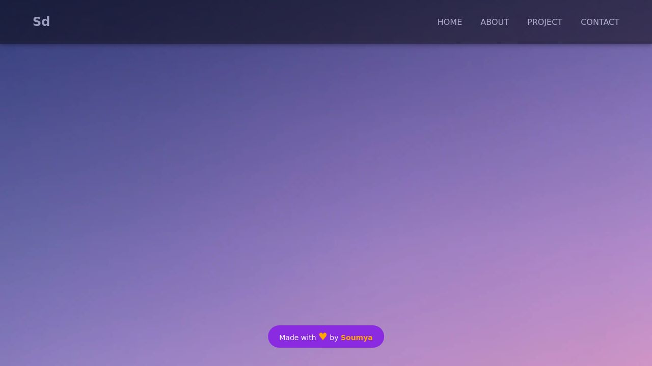 Navbar with bubble animation Navbar with bubble animation