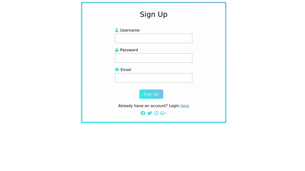 Sign Up Form Challenge attempt :)