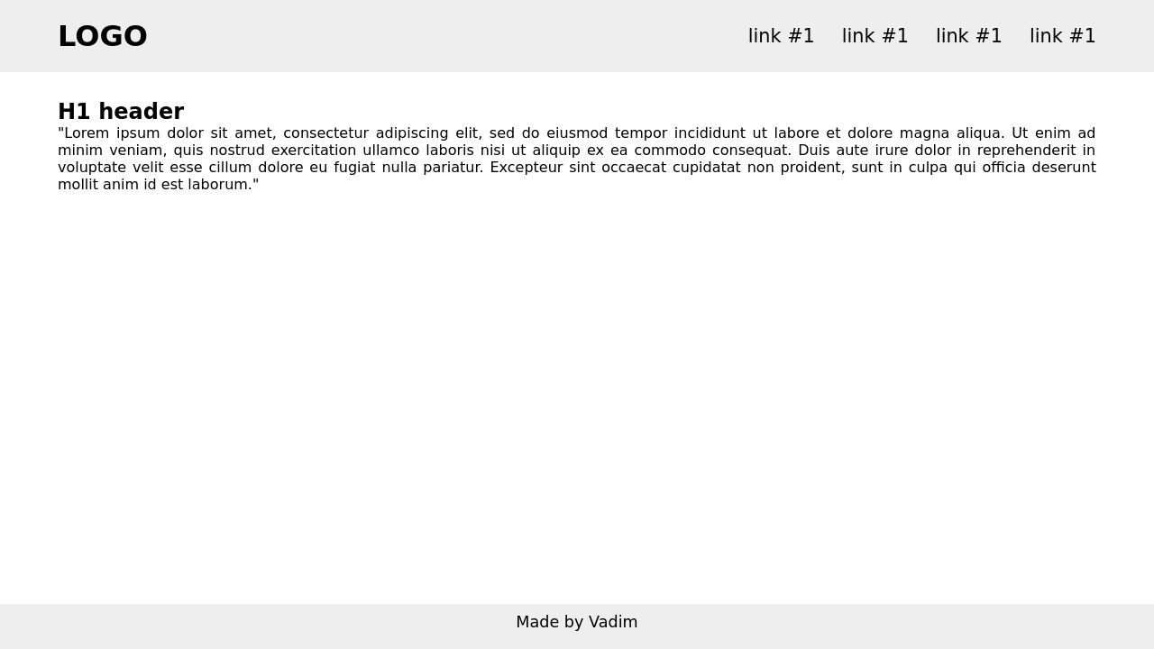 Simpale HTML Page #1