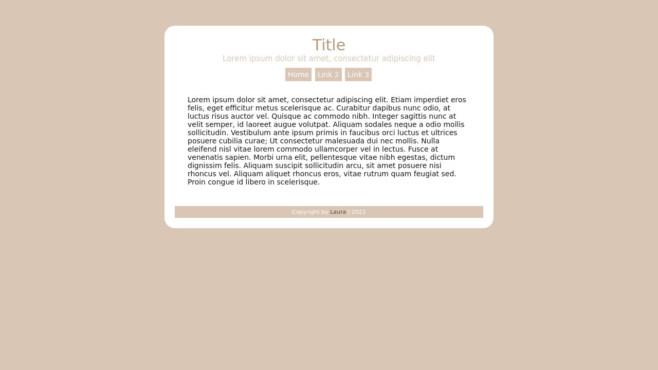 Challenge: HTML Simple Page