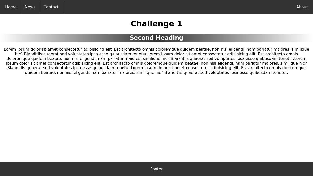 Challenge 1