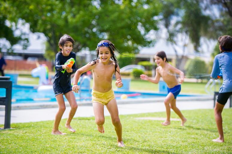 Little squirts find some old-school cool in the pool
