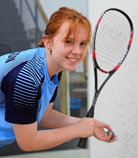 Sophie crowned squash state champ after gutsy five-set fightback
