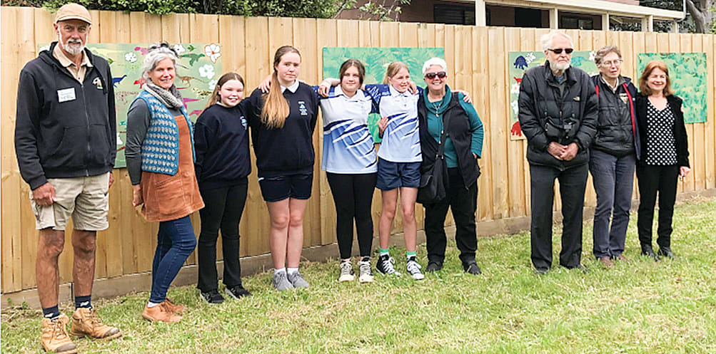 Student art on Inverloch’s dinosaur trail