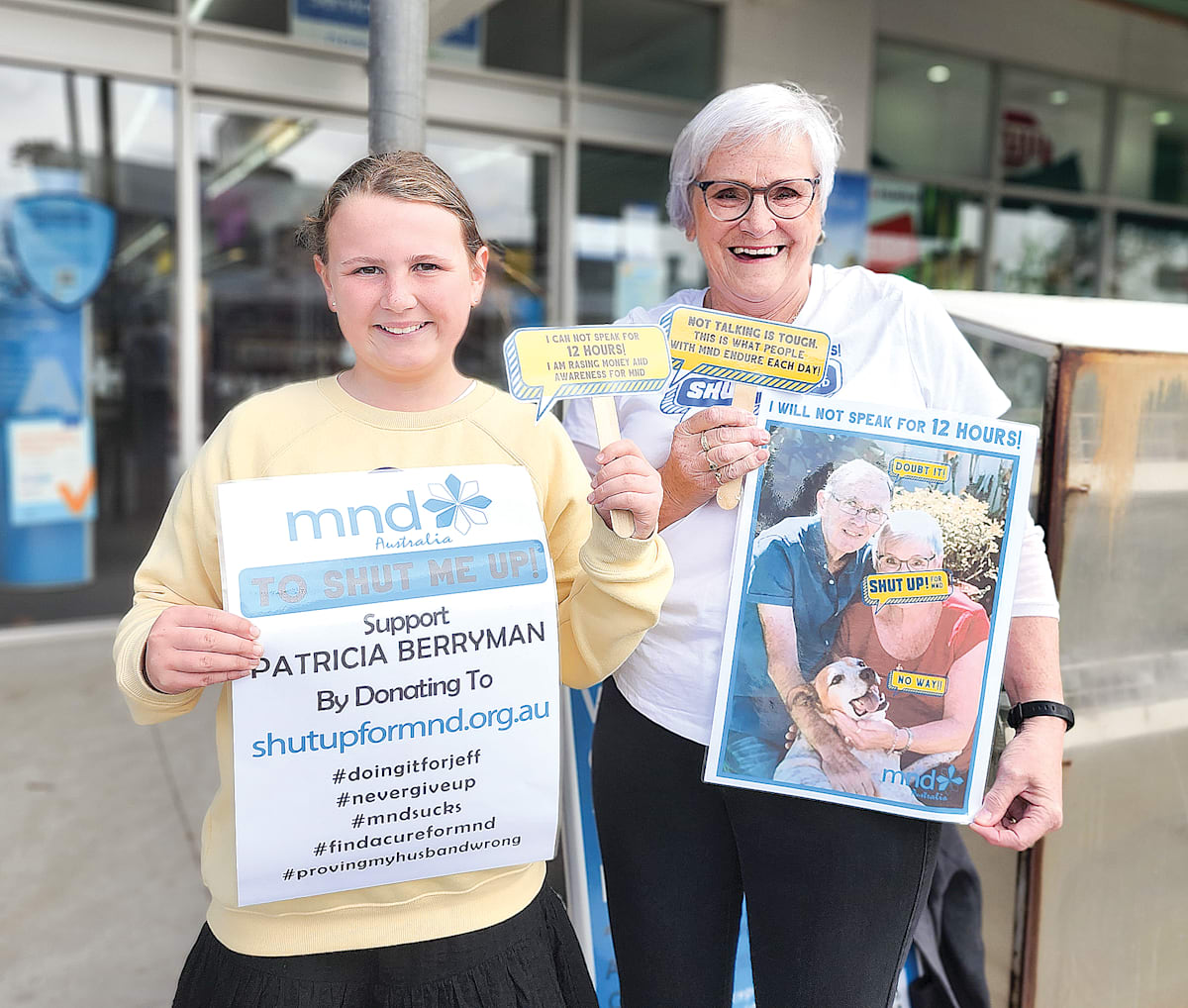 Shut up! And help raise money and funds for MND