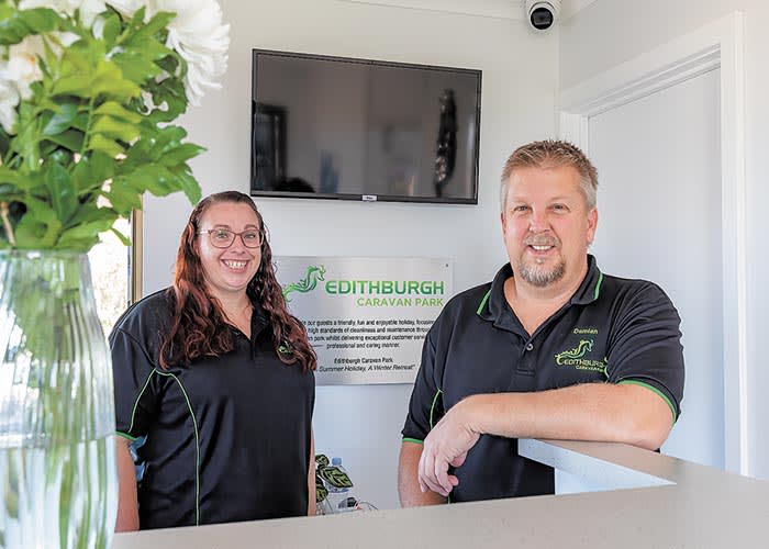 Seaside activities at Edithburgh Caravan Park