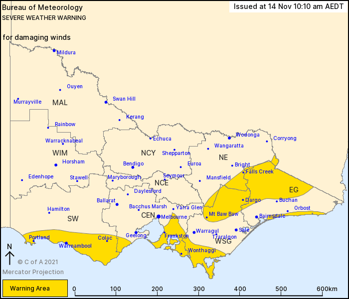Severe weather warning for alpine areas on Sunday afternoon