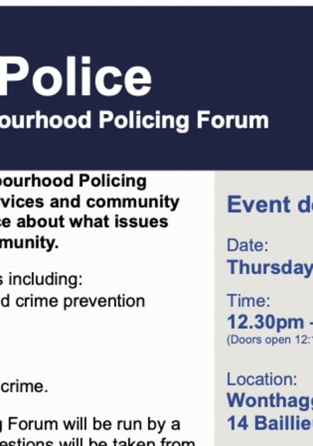 Bass Coast Neighbourhood Policing Forum Bass Coast Neighbourhood Policing Forum