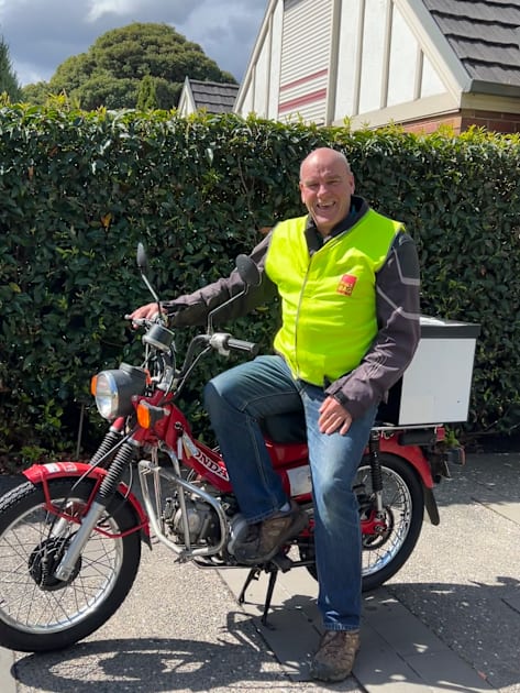 Men on postie bikes have a message for Euroa