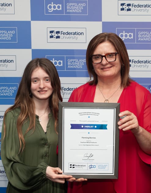 Fleming Berries named finalist in the Gippsland Business Awards