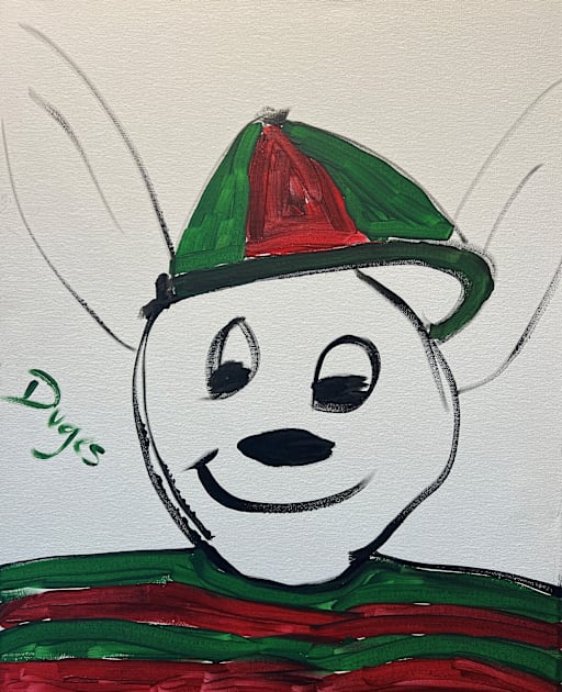 Toothless Rabbitohs artwork auction for charity
