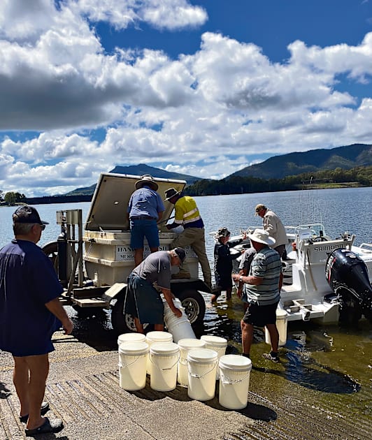 Restocking fish and a call to restock the association