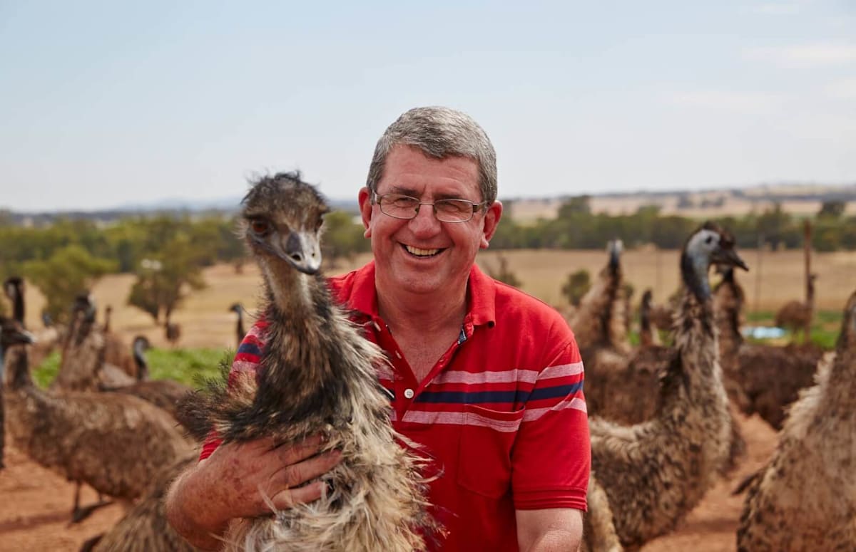 Emu farming finally pays off after three decades at The Rock