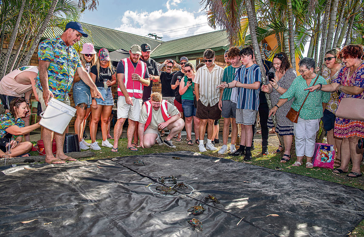 Yabby races at the Walloon Hotel