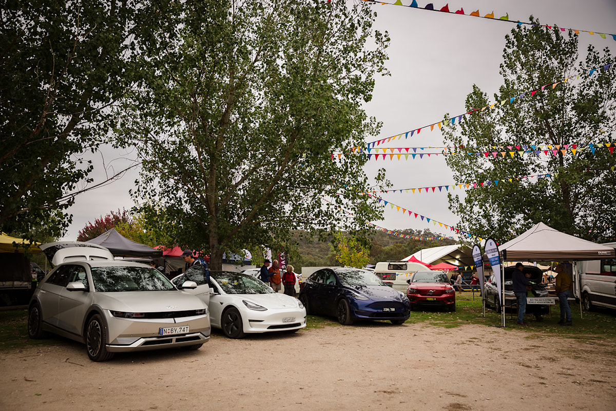Electric vehicle showcase at this year's Off-Grid Living Festival