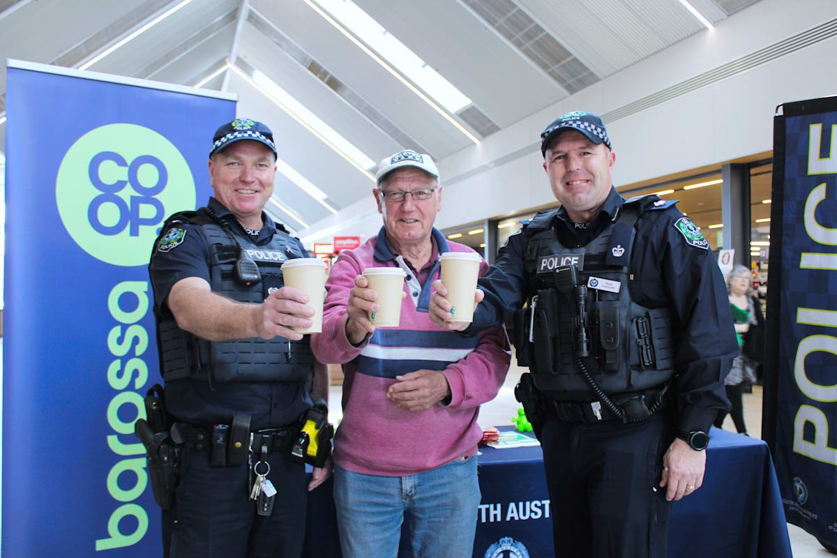 Local police meet with the community