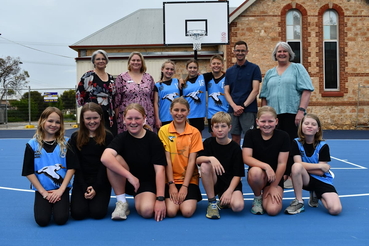 Goolwa Primary’s ‘swishes’ for a new court come true