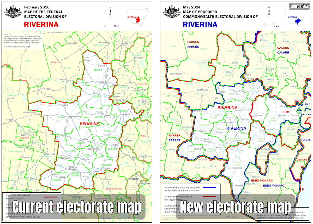 New Riverina electorate boundaries confirmed